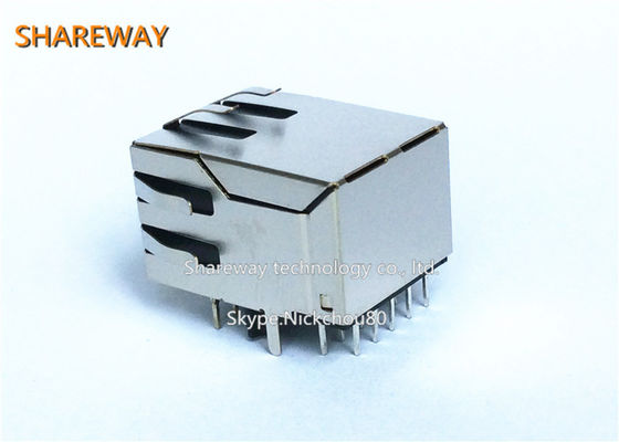2250013-9 RJ45 Connector With Integrated Transformer For HUB,PC card ...