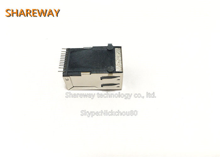 Shareway 10/100M Tab Up Surface Mount SMT RJ45 Jack 49F-1201GYD2NL