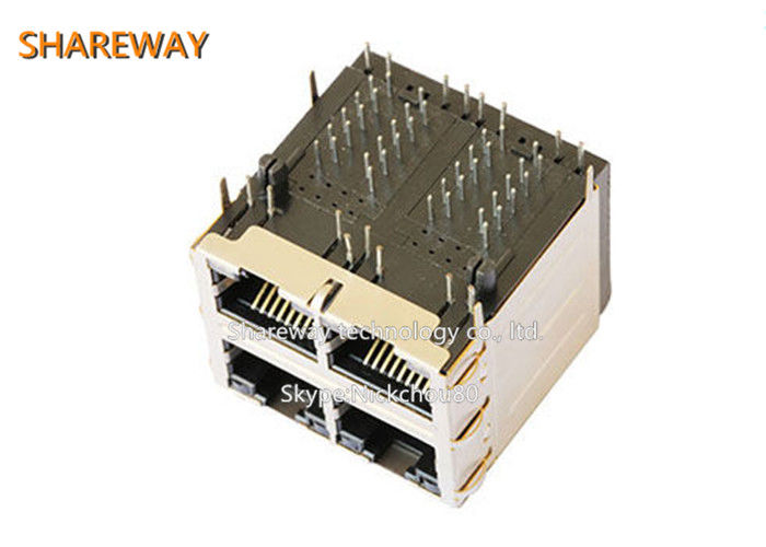 THT Type Pcb Mount Rj45 Jack C0-0351 NL 1500 Vrms Hipot Test For Switches