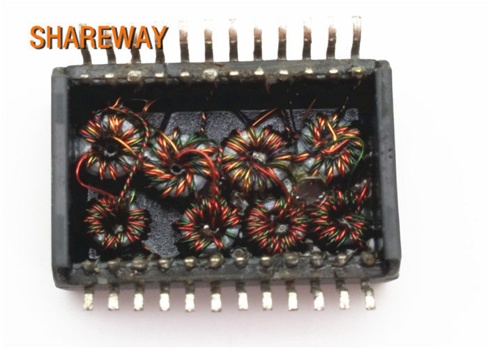 350uH OCL Small Electrical Transformer 18.8x13.7x8.7mm 10/100 Base -T ...