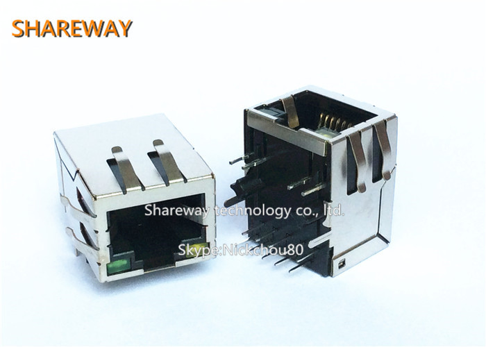 2250013-2 RJ45 Connector With Integrated Transformer For HUB,PC card ...