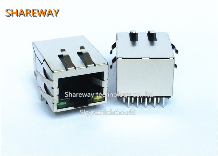 2250013-7 RJ45 Connector With Integrated Transformer For HUB,PC card ...