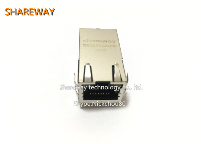 Single Port PoE RJ45 Connector 20 Pin JK0-0177NL For Most Leading PHY