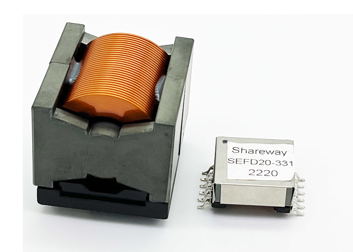 Flat wire windings High Current Power Inductor for high current power ...