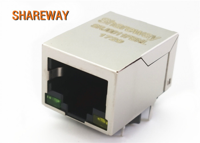 Female RJ45 Modular Vertical / Bottom Entry Model Jack JXD1-0008NL ...
