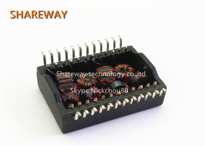 SMD Power Ethernet Transformer , S558-10GB-15 Surface Mount Transformer ...