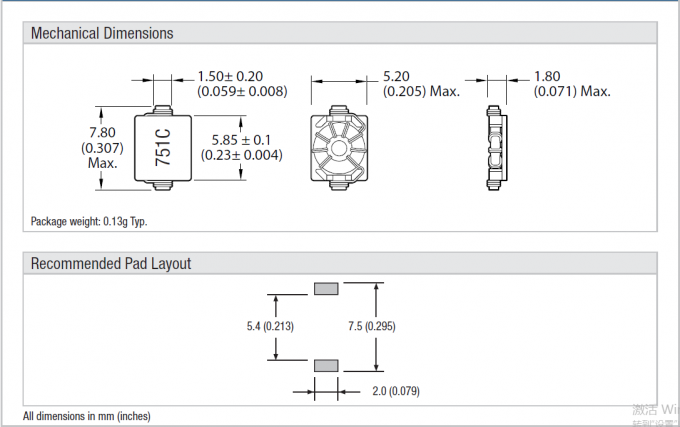 Low RDC SMD Power Inductor Small Footprint With Restricted PCB Space ...