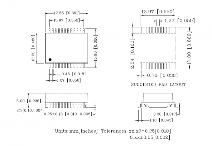 Low Common Mode Ethernet Isolation Module Magntics 10G1SB01 10G BASE -T ...