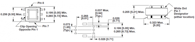 Durable Surface Mount Gate Drive Magnetic Core Transformer EE5 Type LPE ...