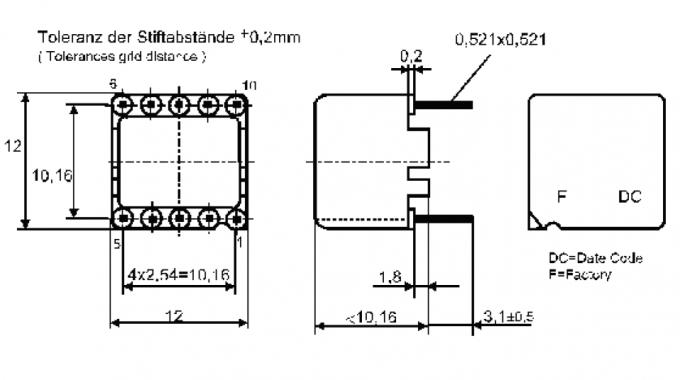 Powerline Surface Mount Small Signal Transformer T60403-K4081-X004 Pin ...