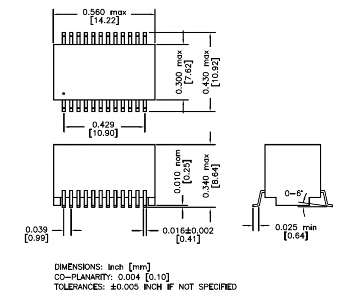 Gigabit 24-Pin Single Port Isolation Module TG111-E12NYNLF PoE 30W ...
