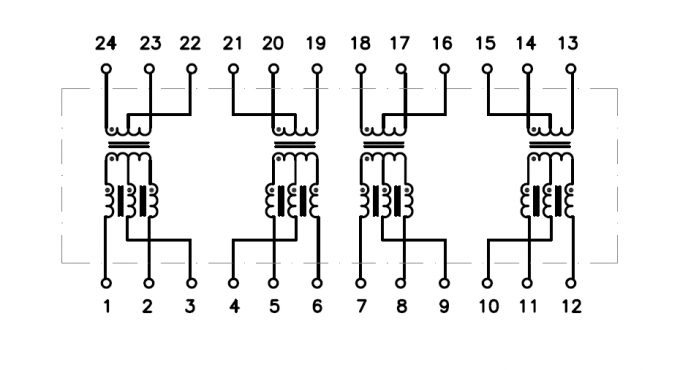 Gigabit 24-Pin Single Port Isolation Module TG111-E12NYNLF PoE 30W ...