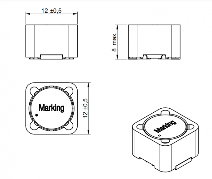 742792902 Magnetically shielded SMT EMI Suppression Power Ferrite Inductor