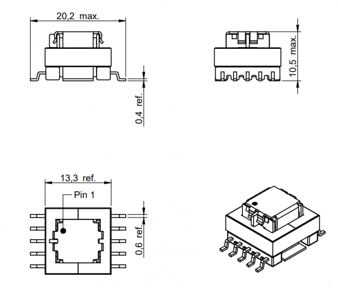 7492540050 SMD Current Sense Transformer for Overload sensing