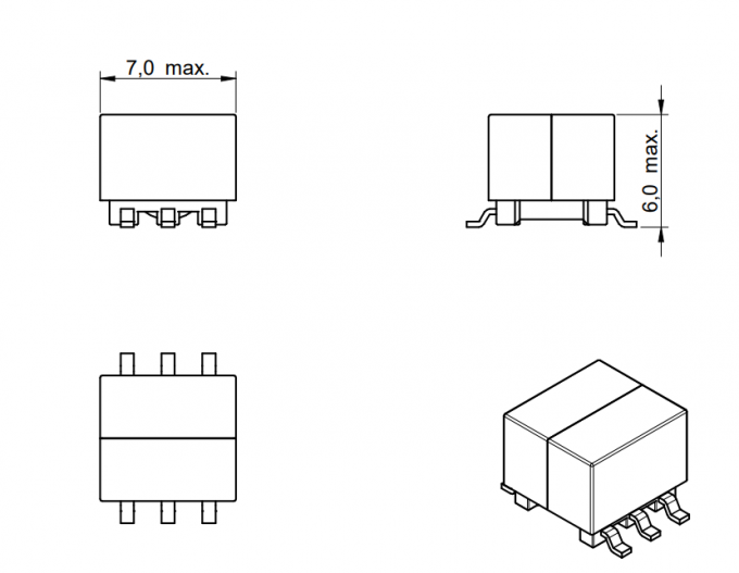 760301104 Transformer Designed For Gate Drive High Efficient SMPS