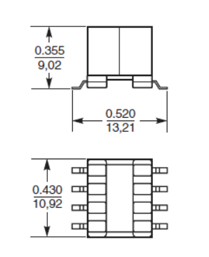 PA6381-ALD 10W SMPS Flyback Transformers For LT3999 Push-Pull DC/DC Driver