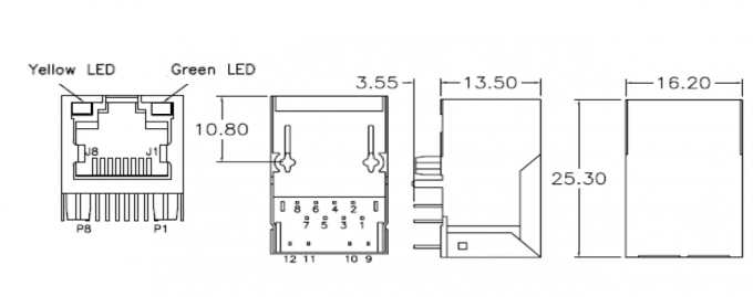 Non-PoE RJ45 LAN Transformer For IoT Applications 7499010121A