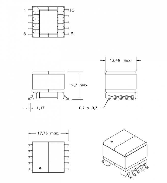 POE Power Over Ethernet Transformer for WLAN Access Points 750311320
