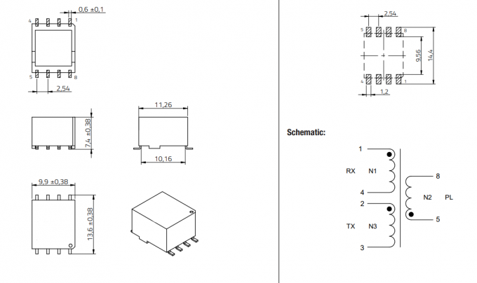 74941503 Power Line Communication PLC Transformer for Wallbox